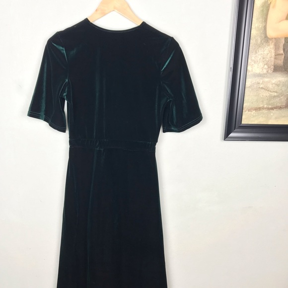 Yan Lin | Dresses | Yam Lin Vintage Suede Emerald Green Dress Large ...